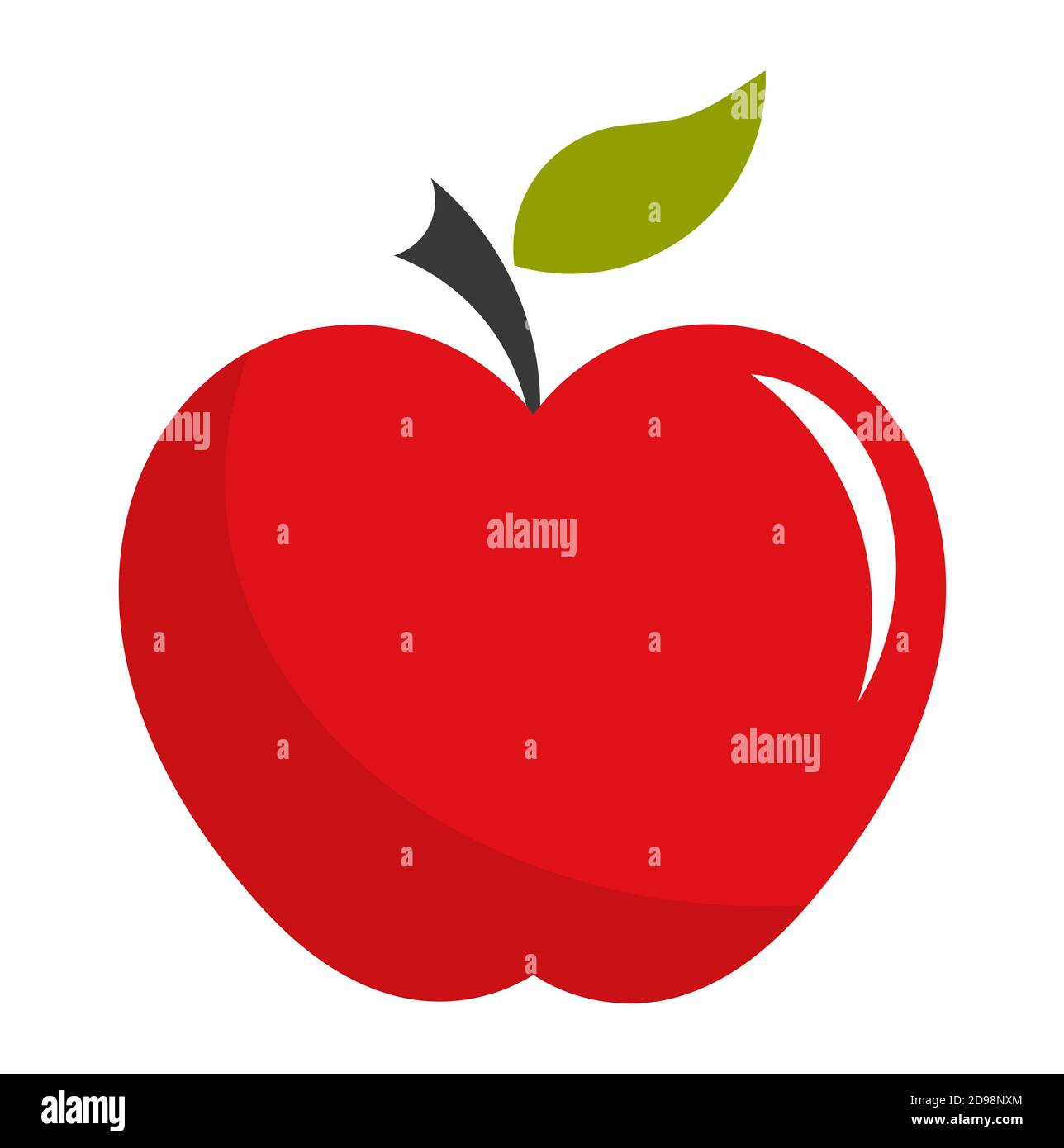 Red apple. Vector illustration Stock Vector Image & Art - Alamy