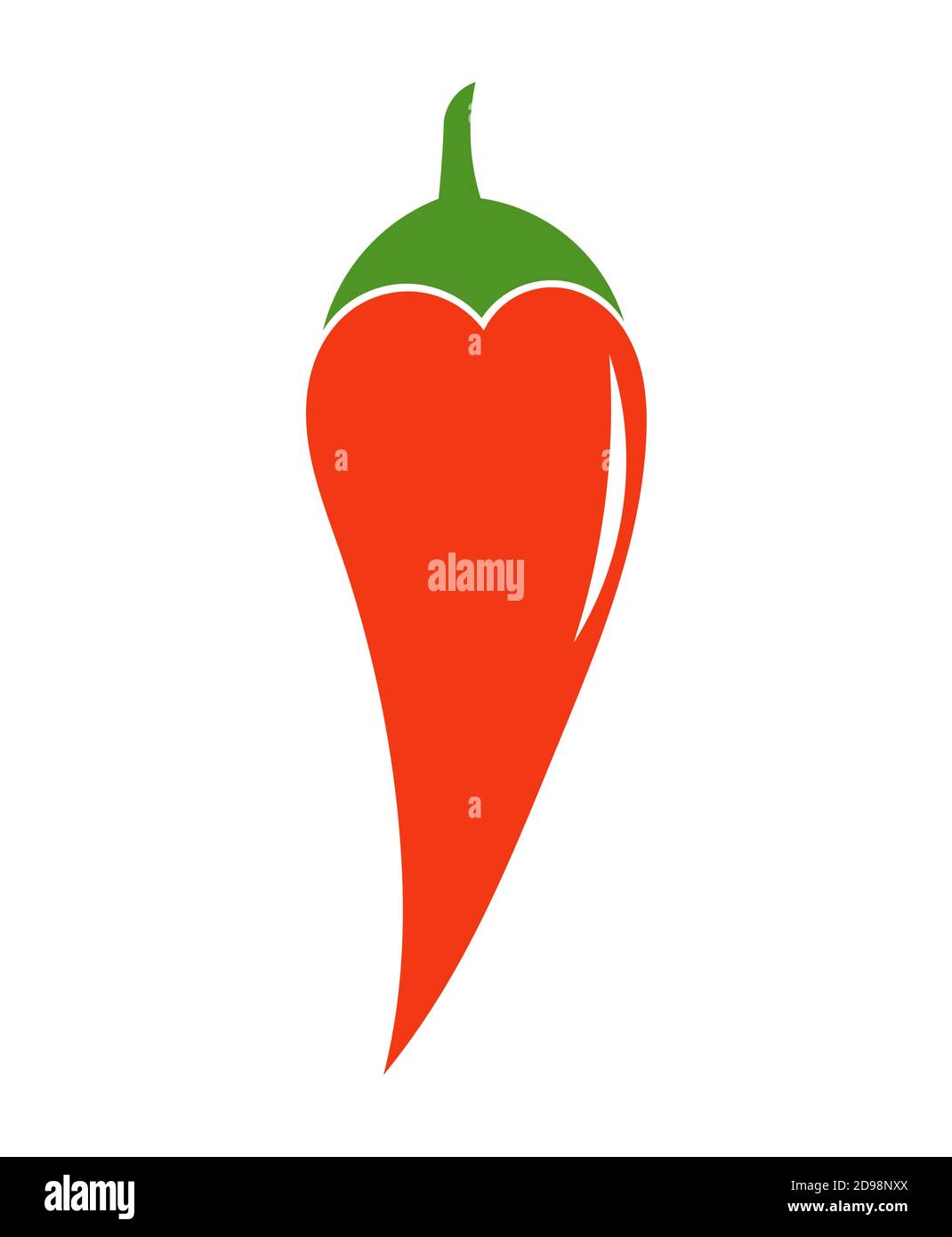 Red chilli pepper icon. Vector illustration Stock Vector Image & Art ...