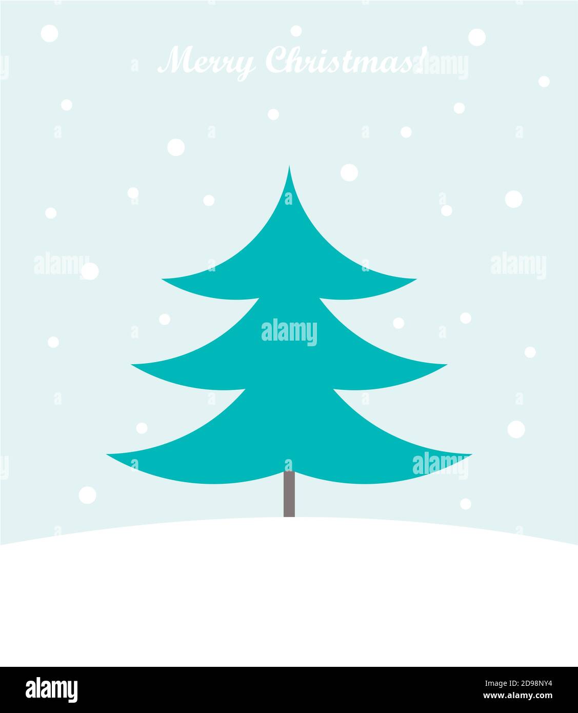 Christmas tree card. Vector illustration Stock Vector Image & Art - Alamy