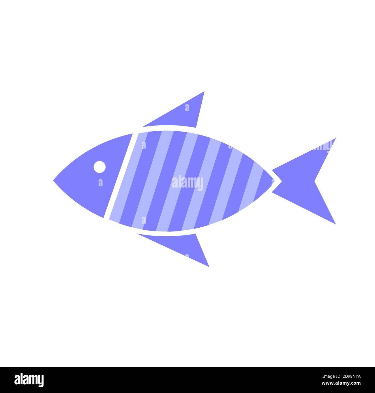 Blue fish. Vector illustration Stock Vector Image & Art - Alamy