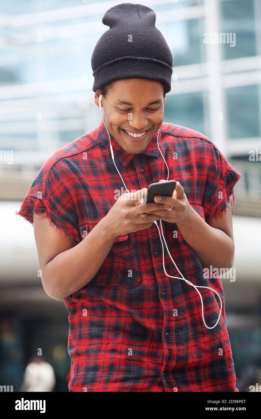 Telephone smiling listening man hi-res stock photography and images - Alamy