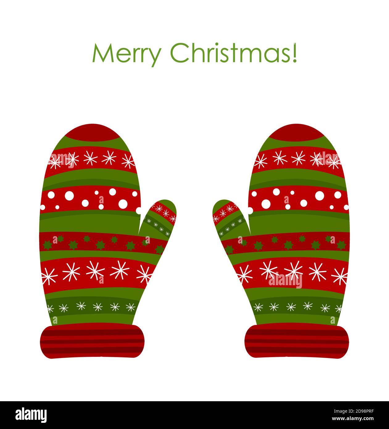 Warm Christmas gloves. Vector illustration Stock Vector Image & Art - Alamy