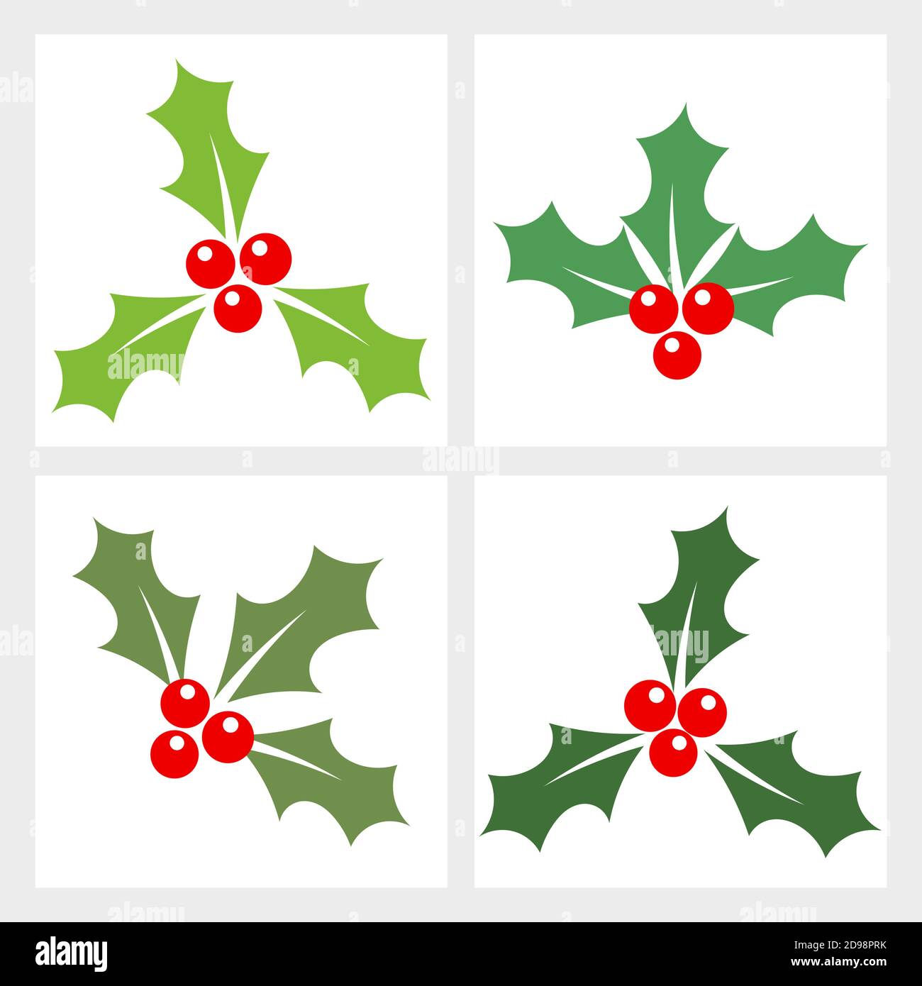 Holly berry collection. Vector illustration Stock Vector Image & Art ...