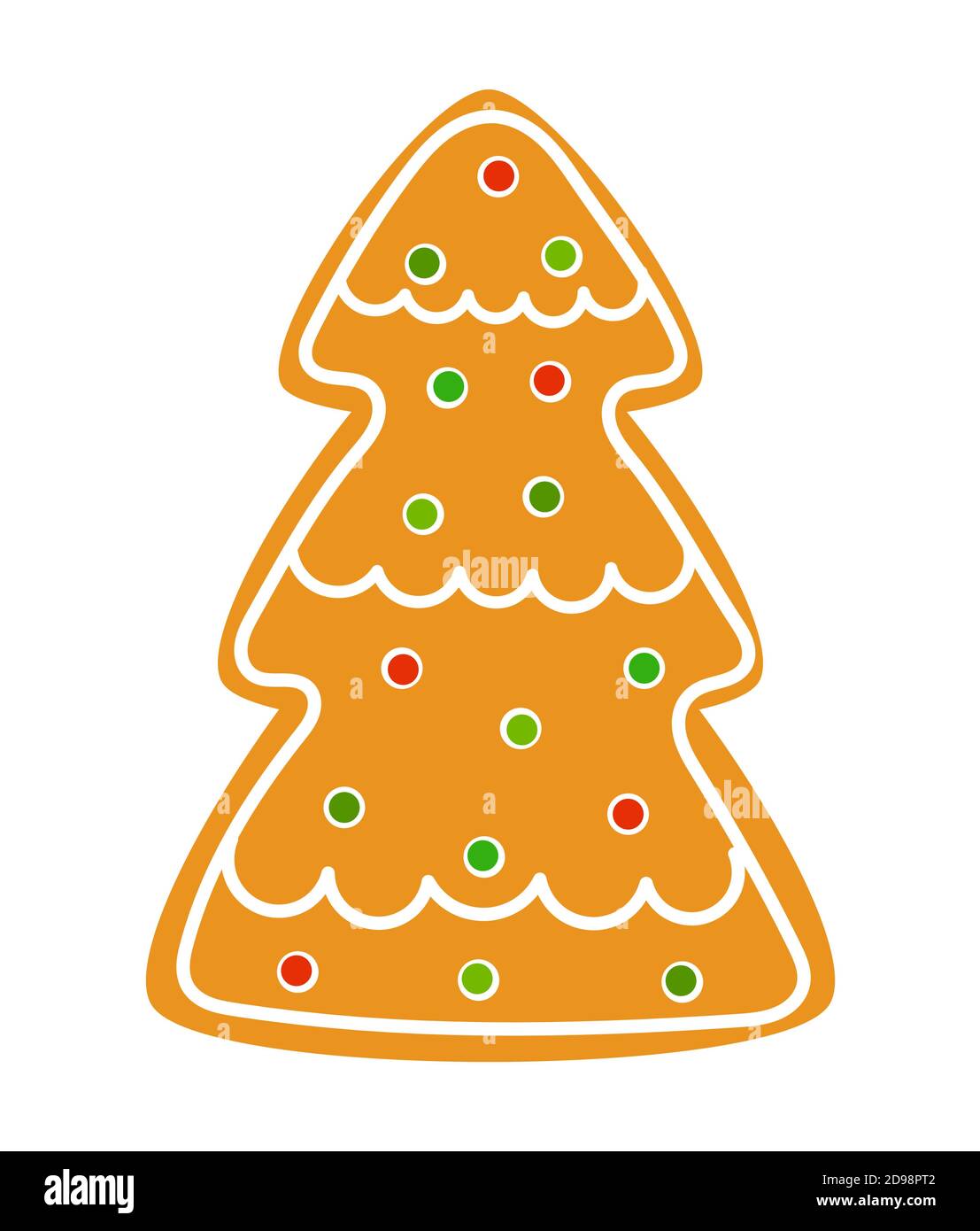 Christmas tree cookie. Vector illustration Stock Vector Image & Art - Alamy