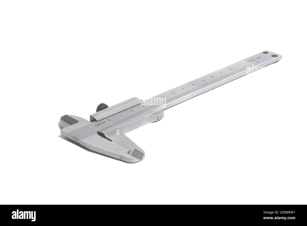 Metal Calliper isolated on white background Stock Photo - Alamy
