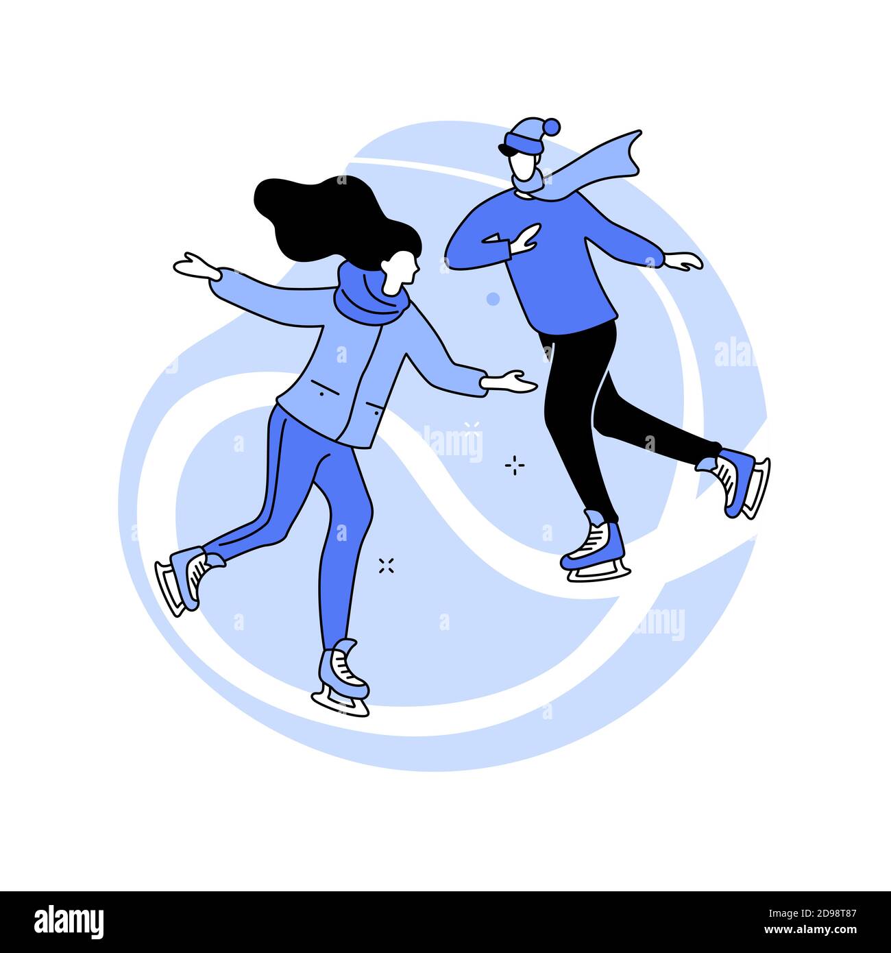 Skating abstract concept vector illustration Stock Vector Image & Art ...