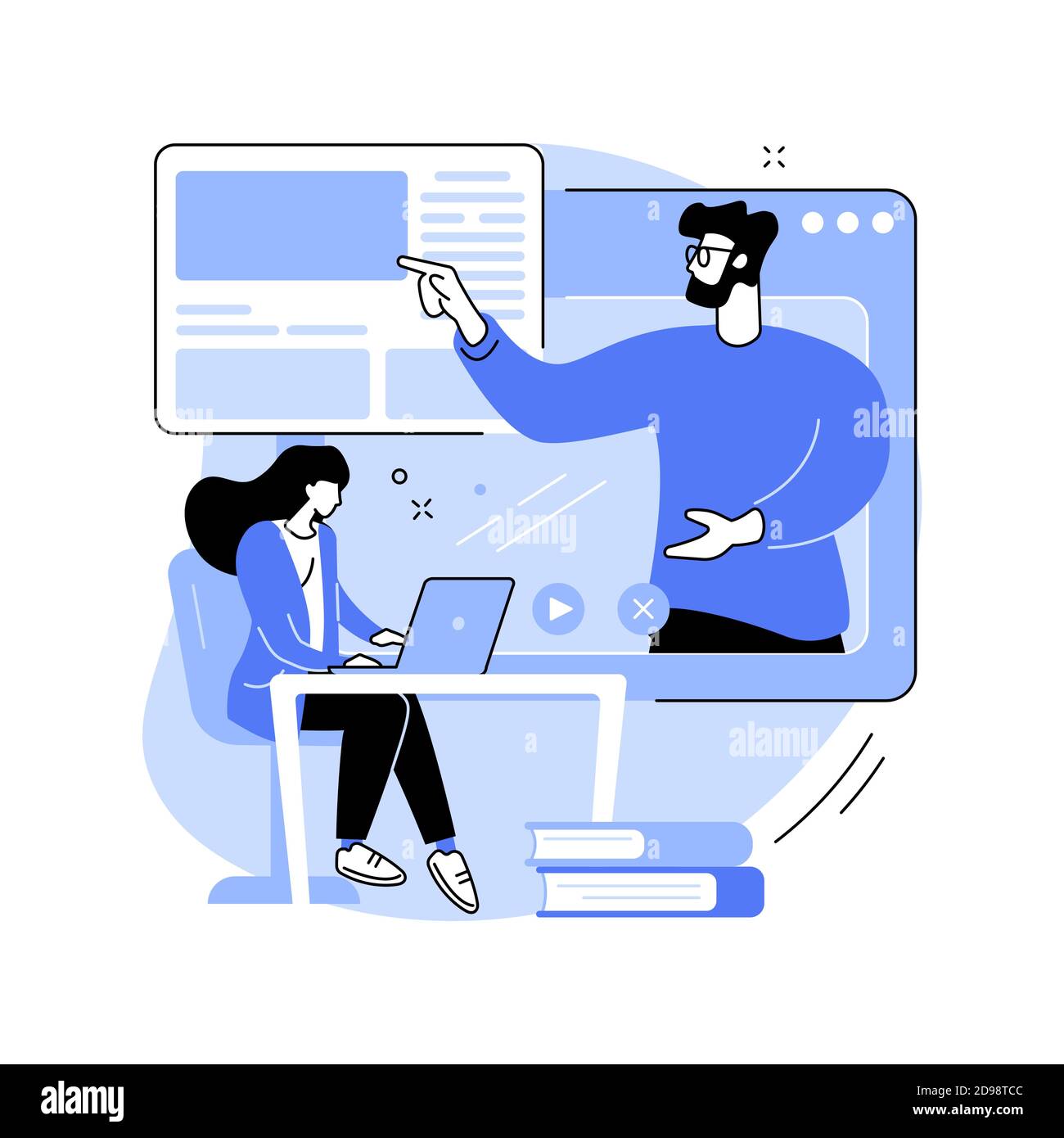 Online workshop abstract concept vector illustration Stock Vector Image ...