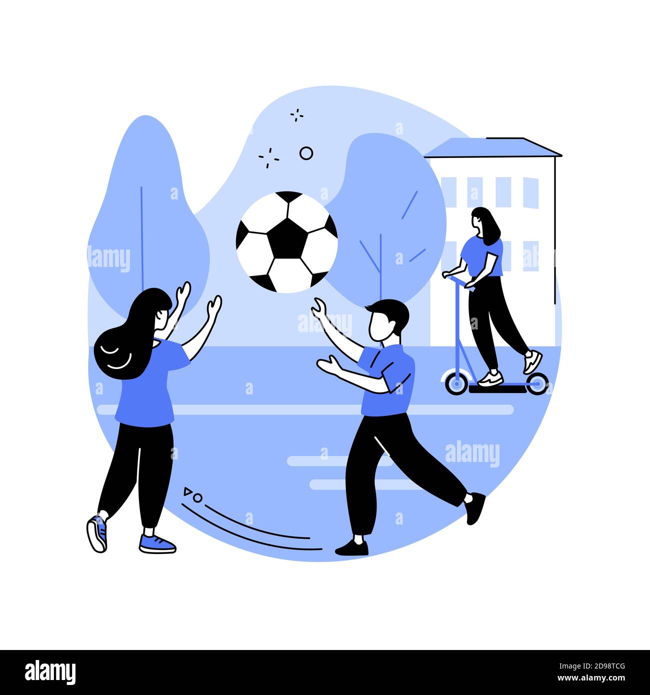 After school activities abstract concept vector illustration Stock ...