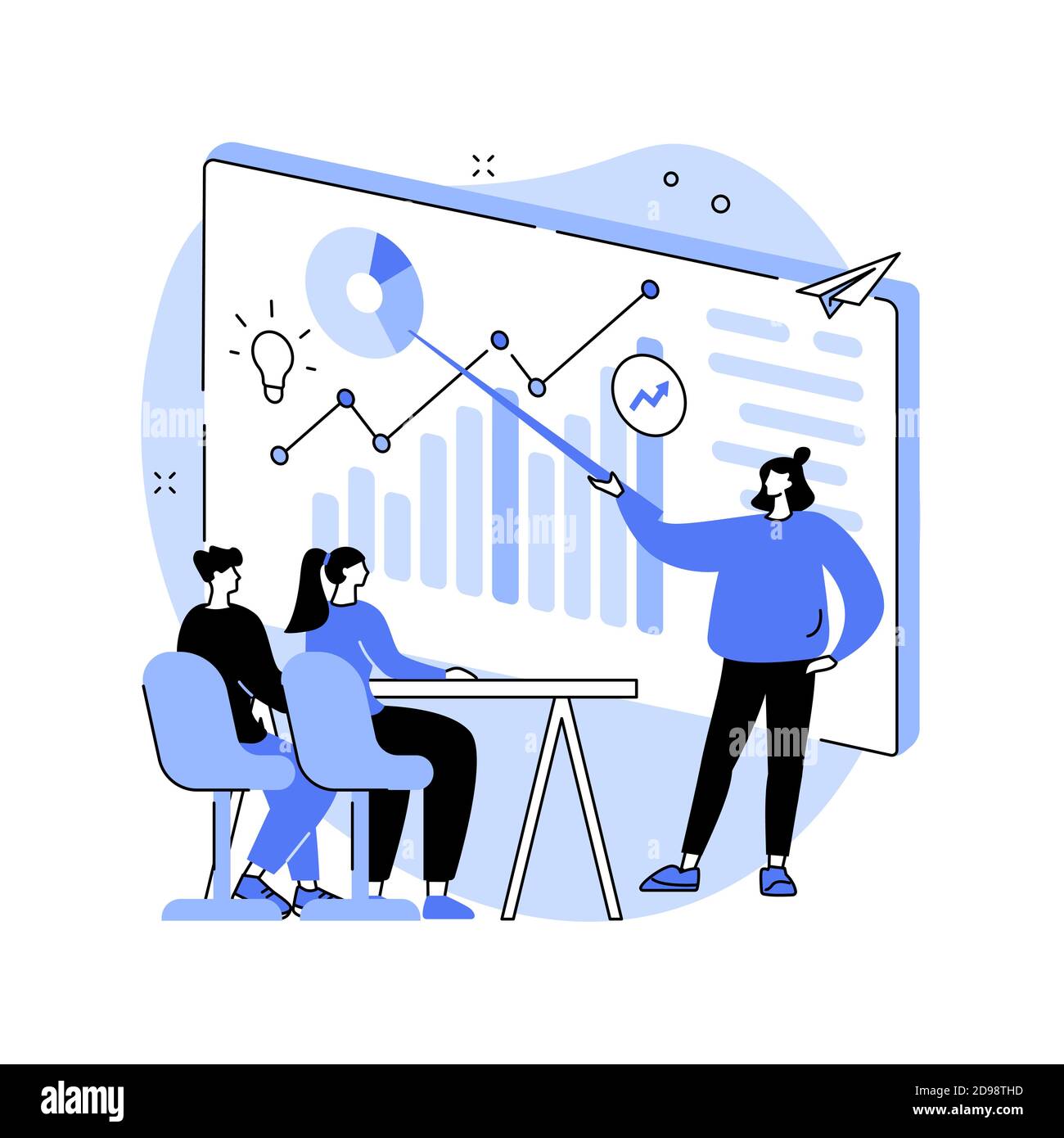 Managers Workshop Abstract Concept Vector Illustration Stock Vector