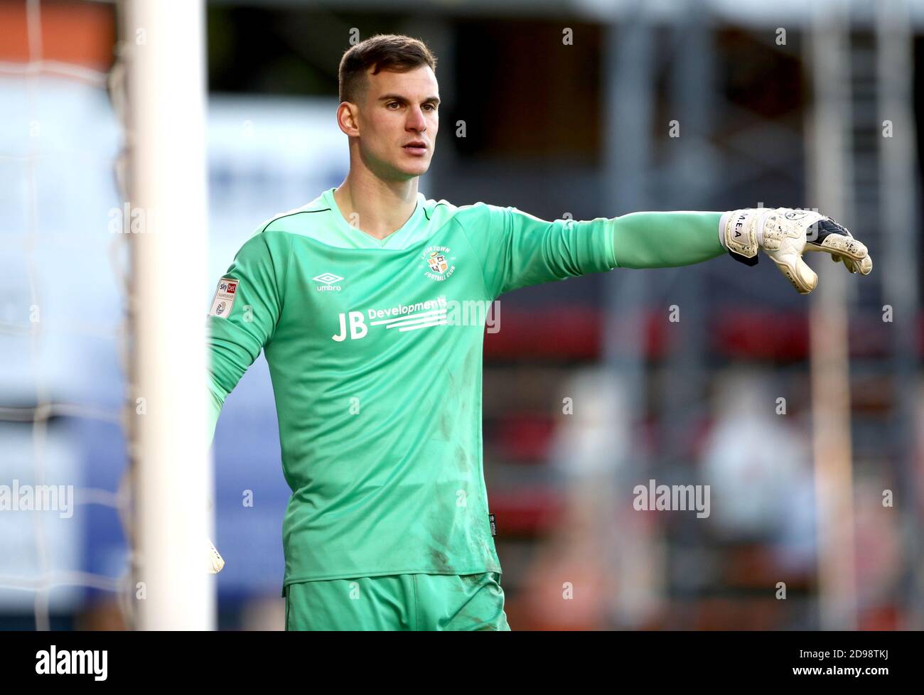 Luton Town goalkeeper Simon Sluga during the Sky Bet Championship match ...