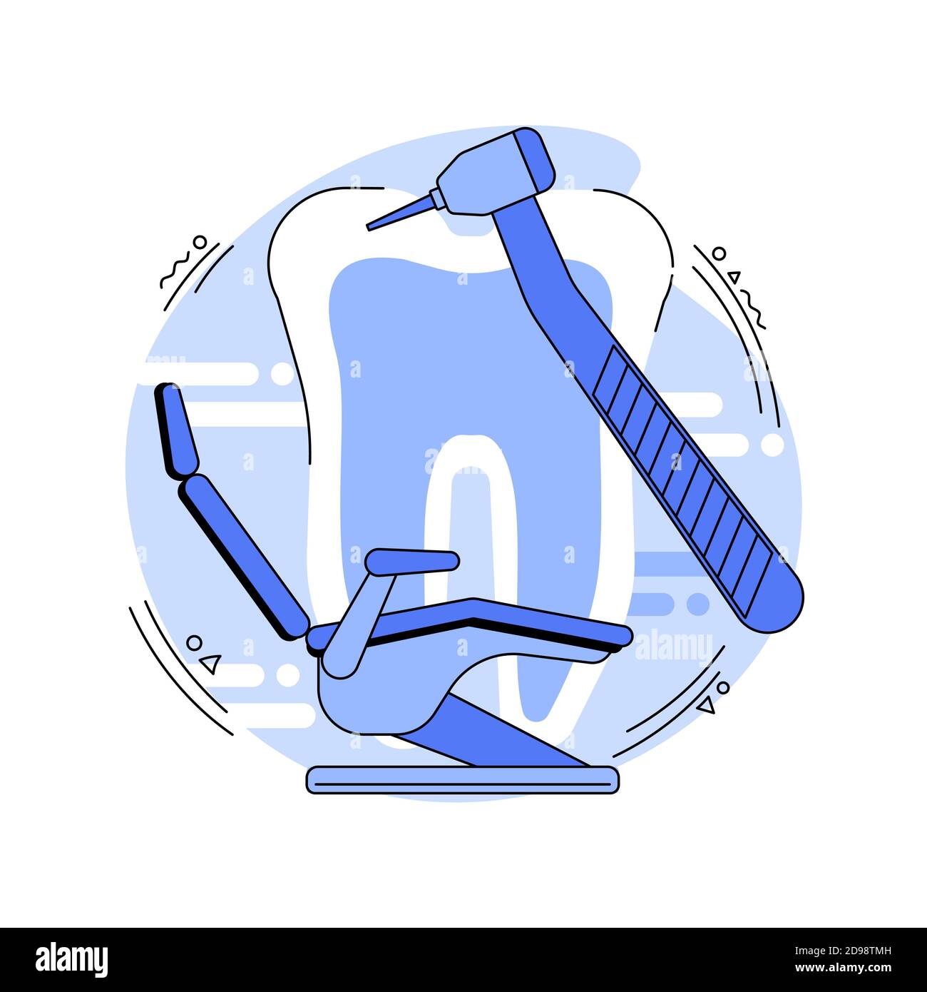 Dental treatment abstract concept vector illustration Stock Vector ...