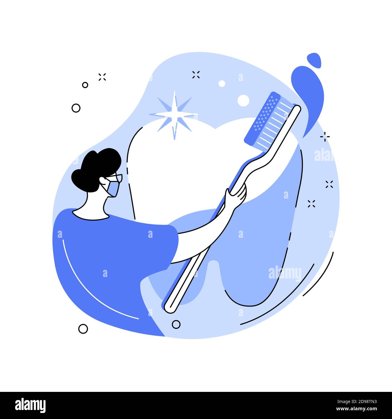 Cosmetic dentistry abstract concept vector illustration Stock Vector ...