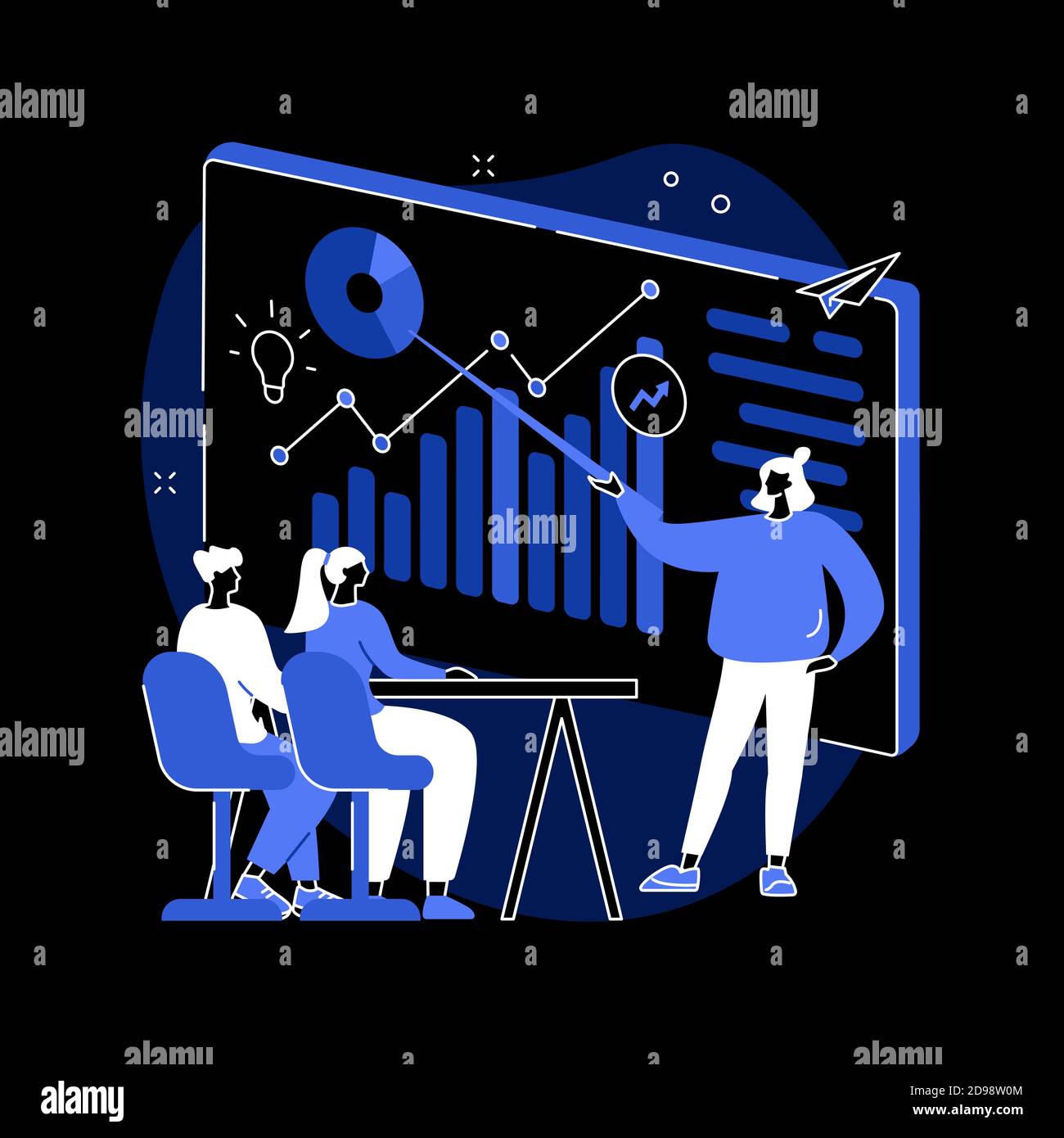 Managers workshop abstract concept vector illustration Stock Vector ...