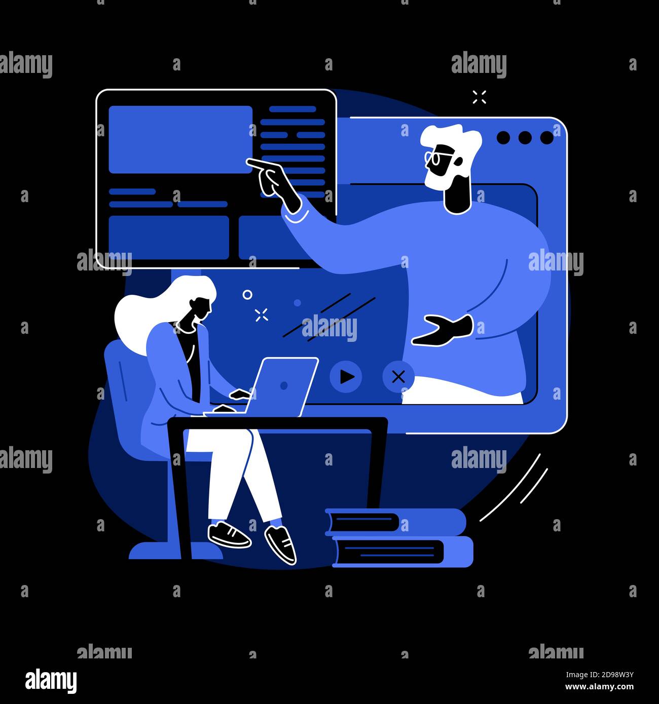 Online workshop abstract concept vector illustration Stock Vector Image ...