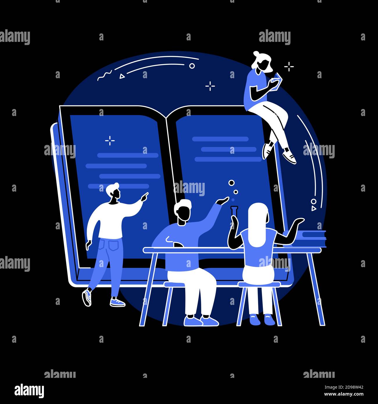 Learning abstract concept vector illustration Stock Vector Image & Art ...