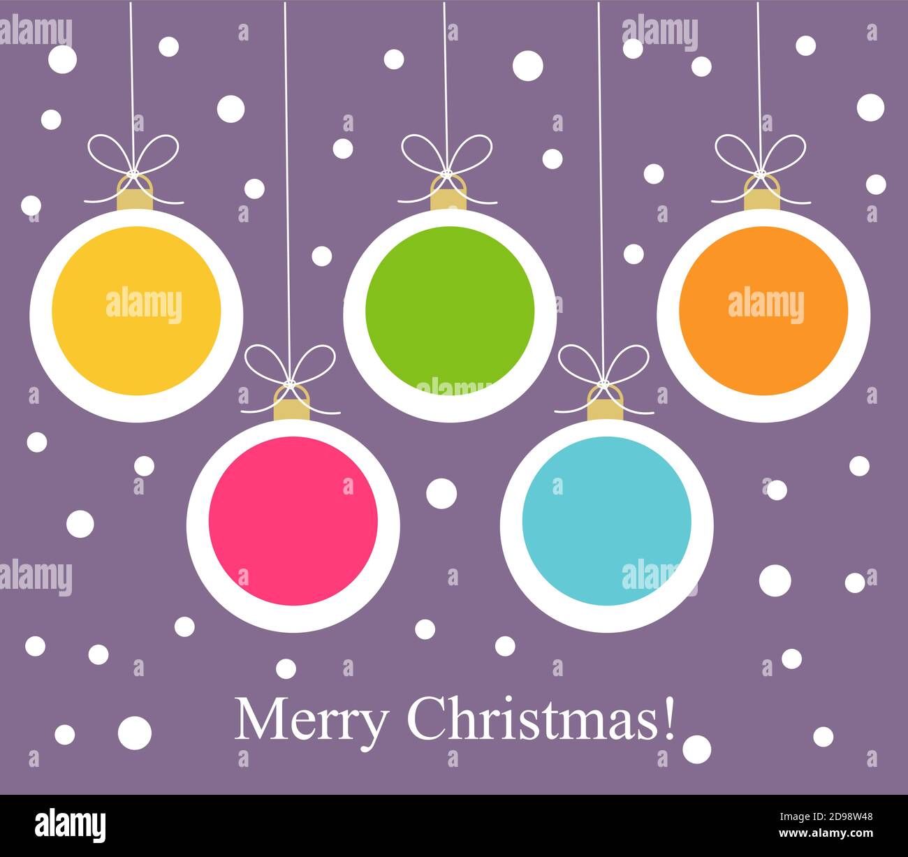 Christmas balls background. Vector illustration Stock Vector Image ...