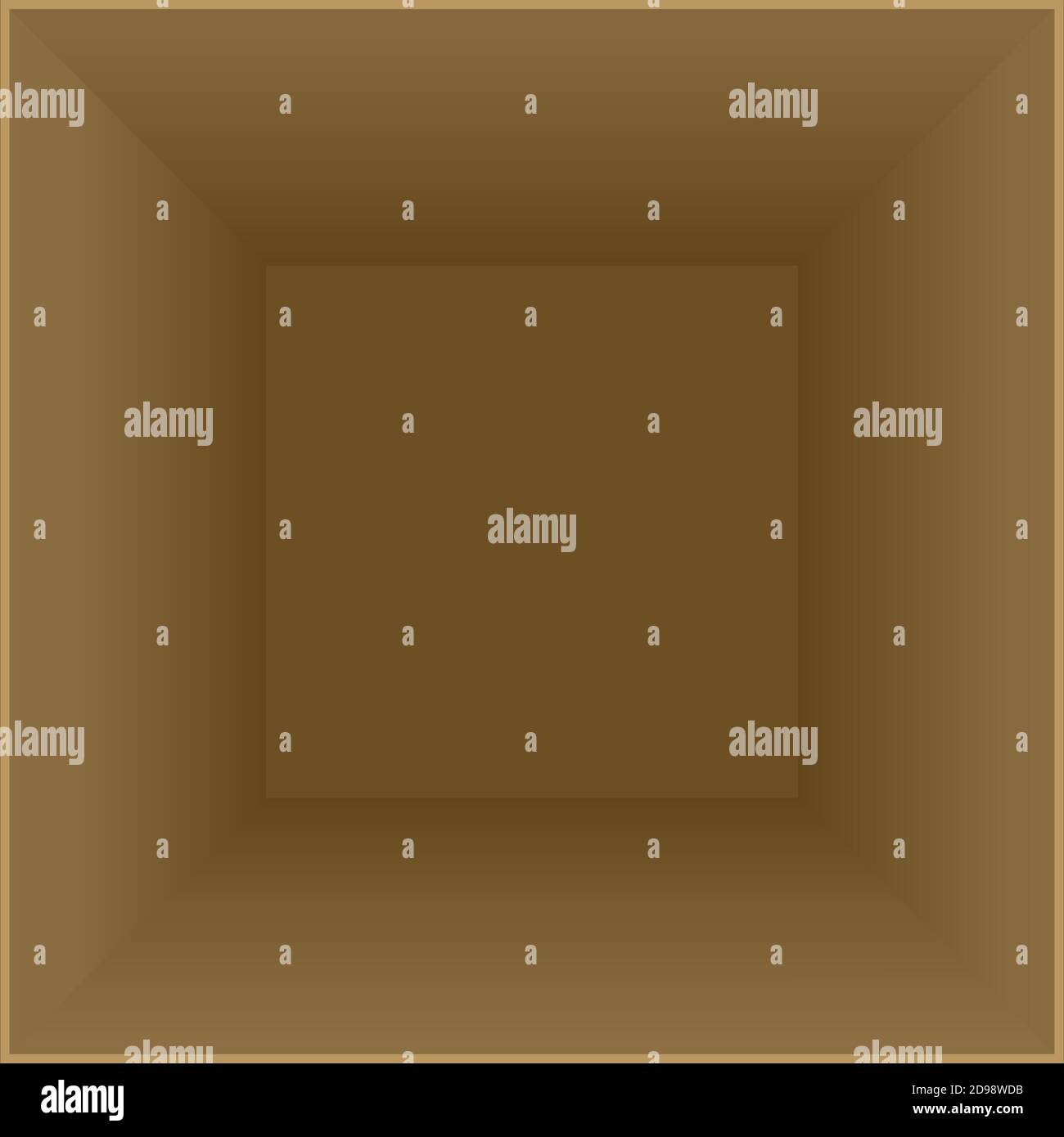 Vector image of a cardboard box from the inside Stock Vector Image ...