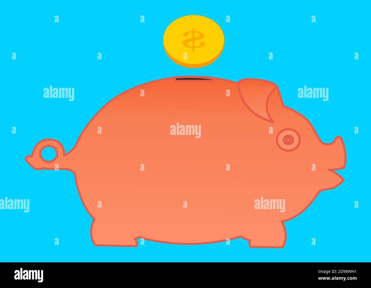 Money piggy bank in the form of a pig Stock Vector Image & Art - Alamy