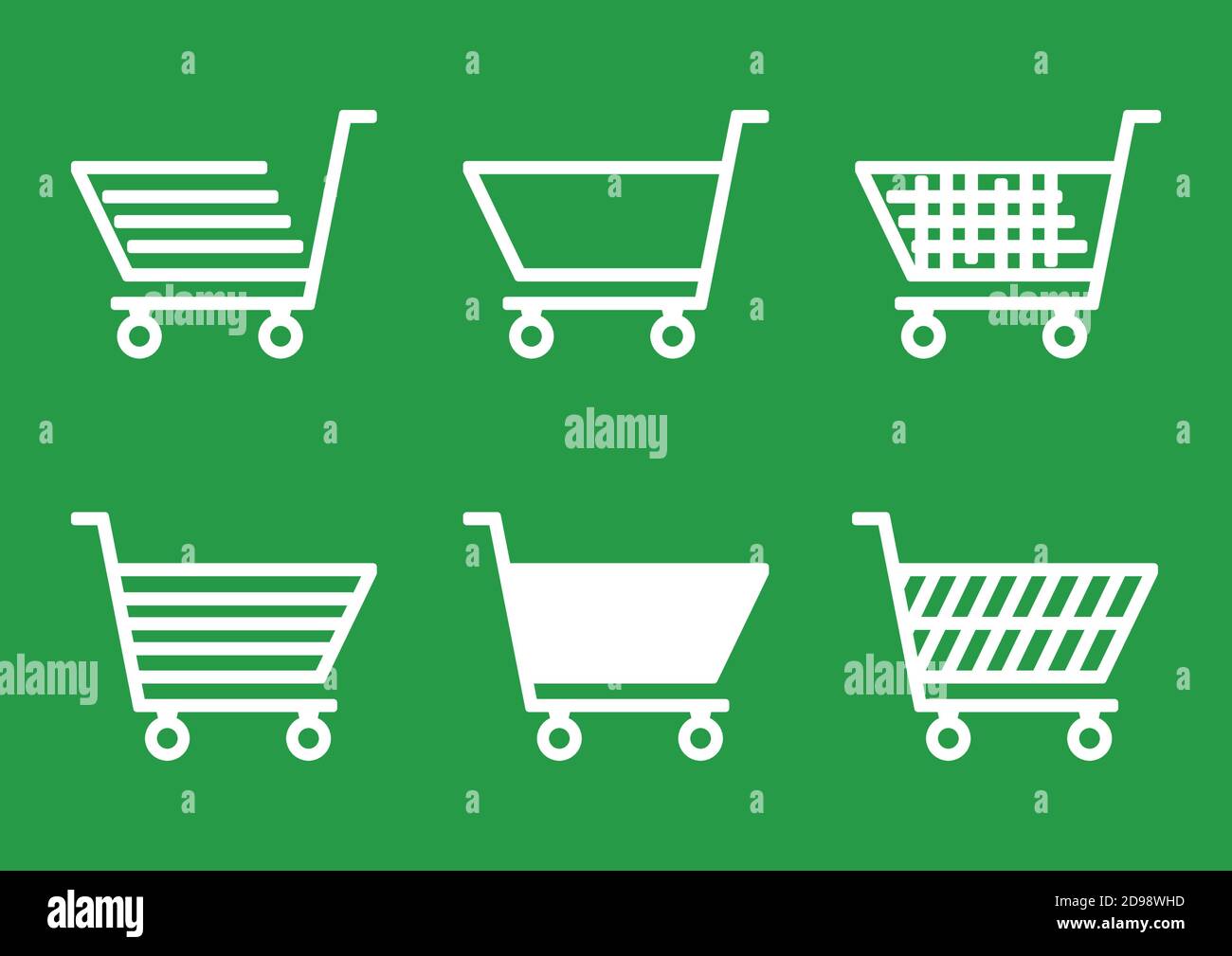 Vector image of a shopping cart for goods in a store Stock Vector Image ...