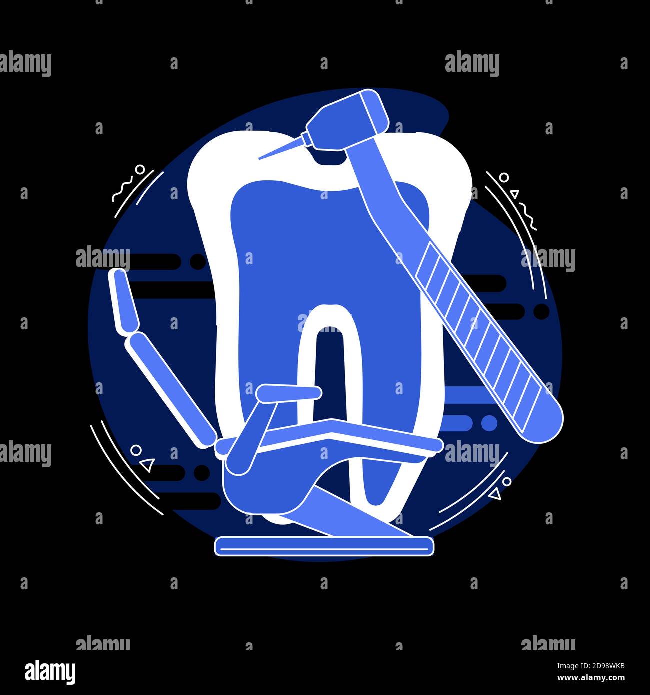 Dental treatment abstract concept vector illustration Stock Vector ...