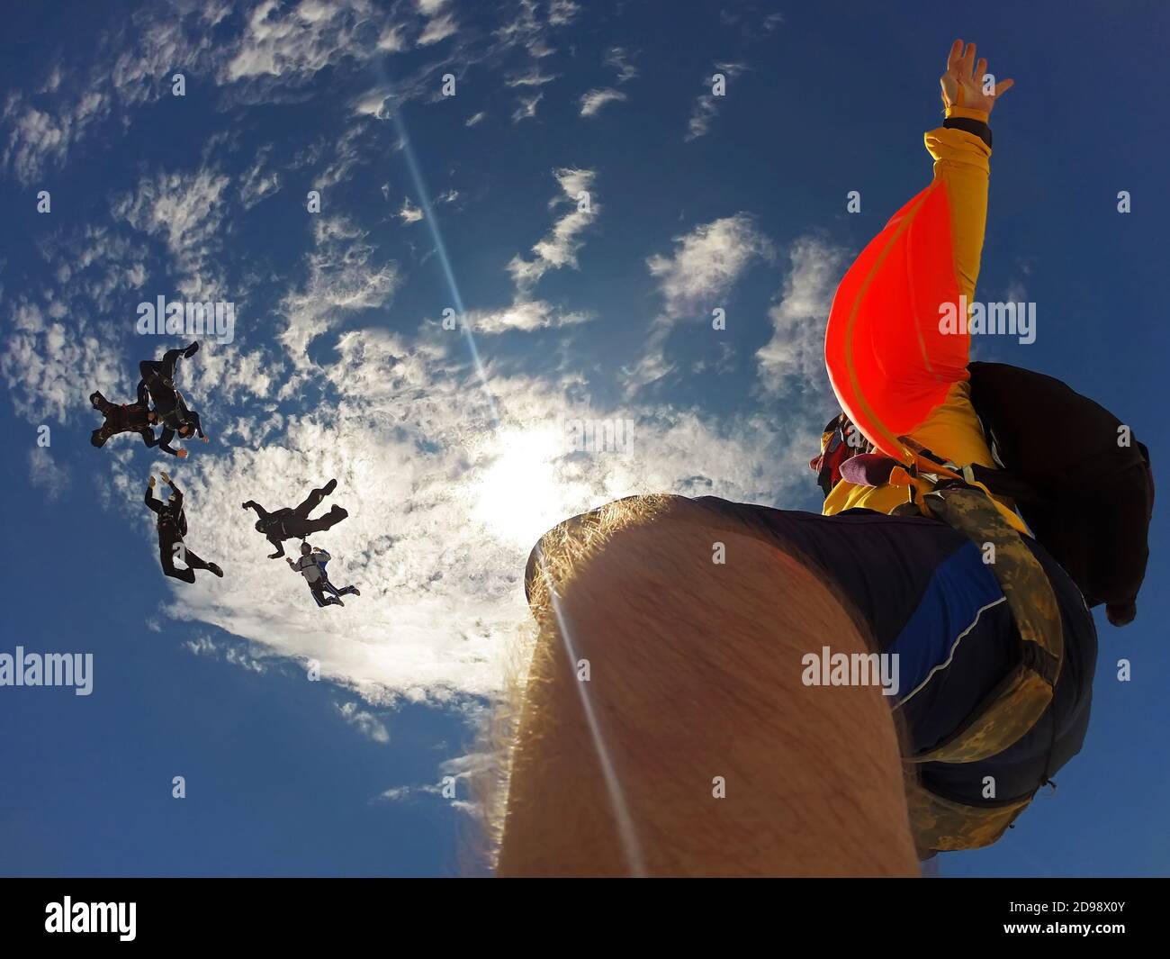 Sky diving fish eye lens hi-res stock photography and images - Alamy