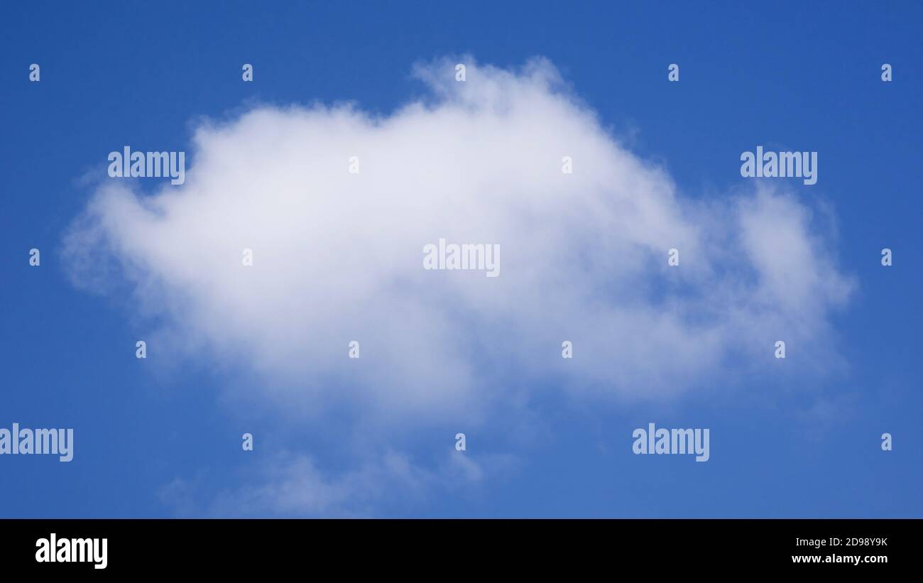 Small Lone Fair Weather Cumulus Humilis Cloud in a Summer Sky. Ludwell ...
