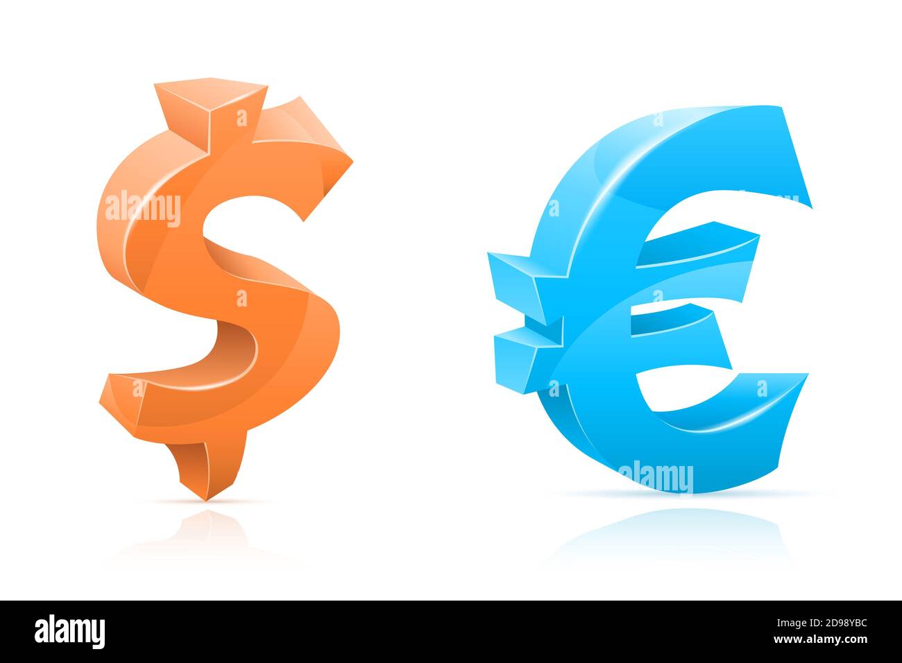 icon dollar and euro mark sign graphic elements for design vector ...