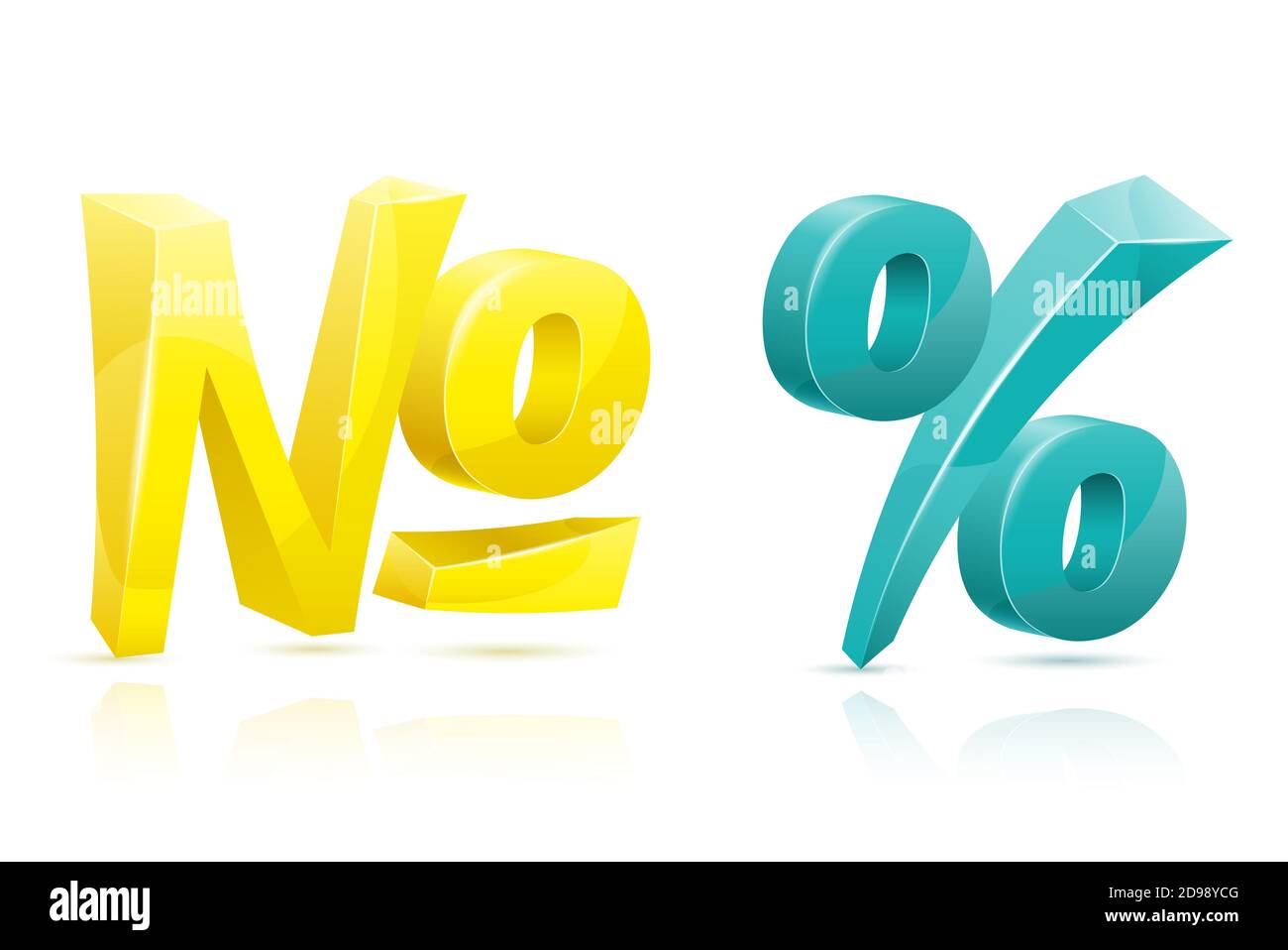 icon number and percentage mark sign graphic elements for design vector ...