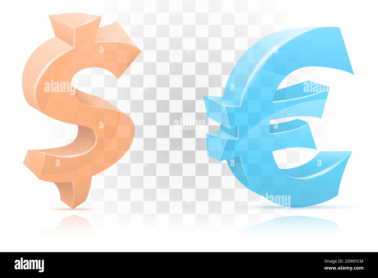icon dollar and euro mark sign graphic elements for design vector ...