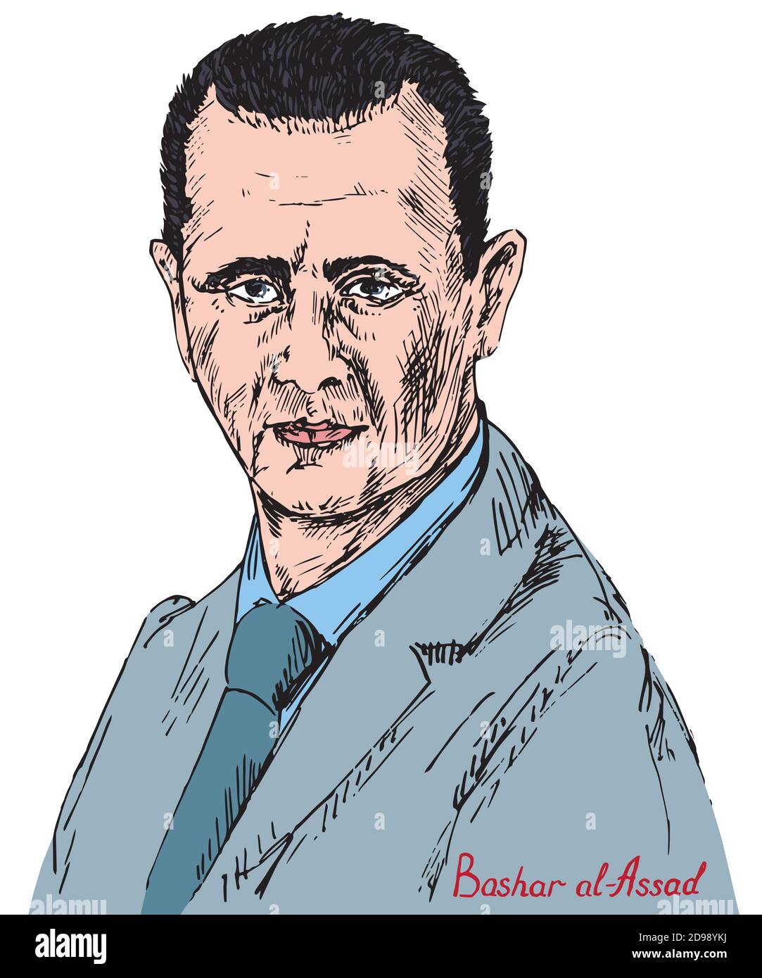 Portrait of president assad in damascus hi-res stock photography and ...