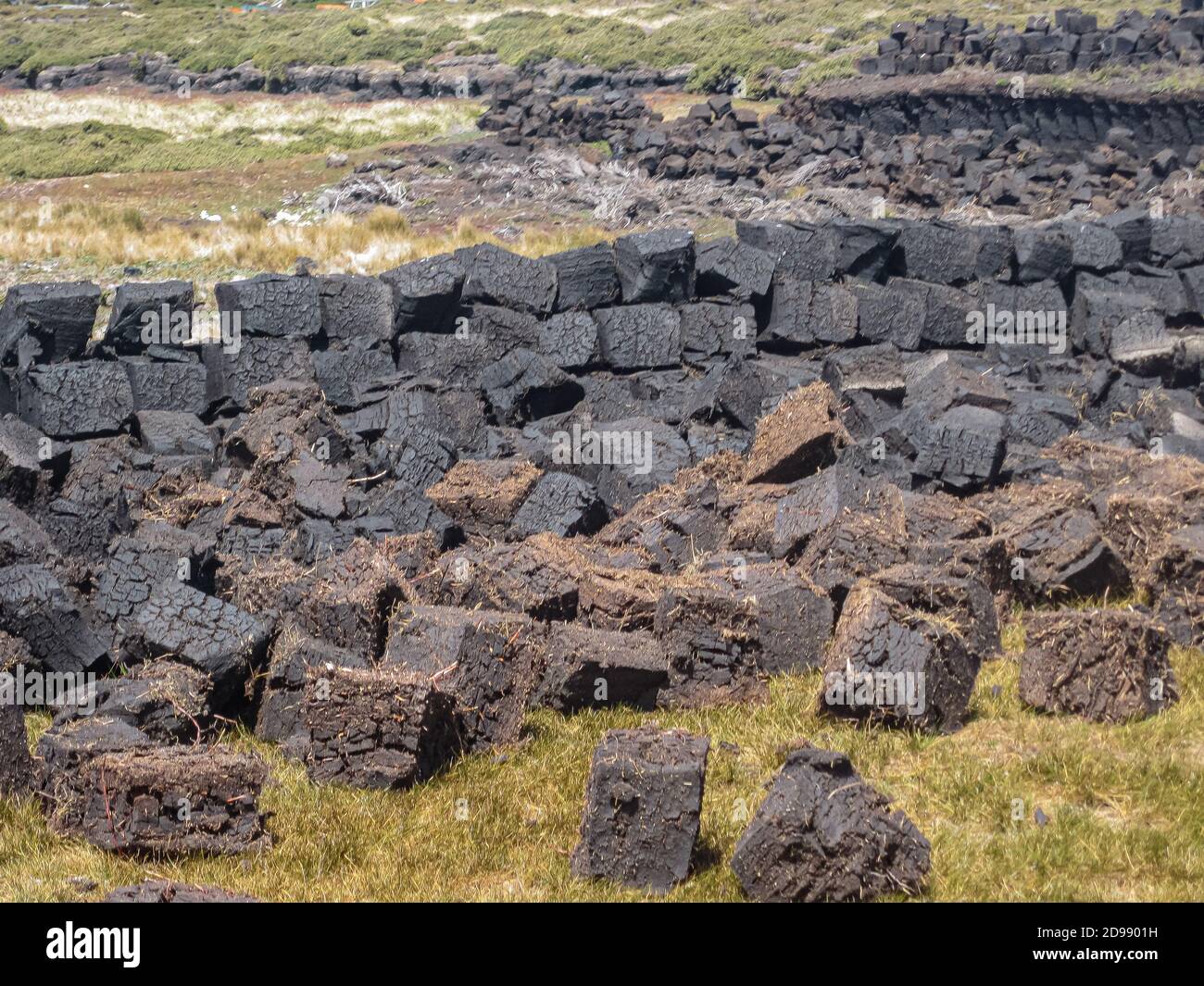 Peat stacked up hi-res stock photography and images - Alamy