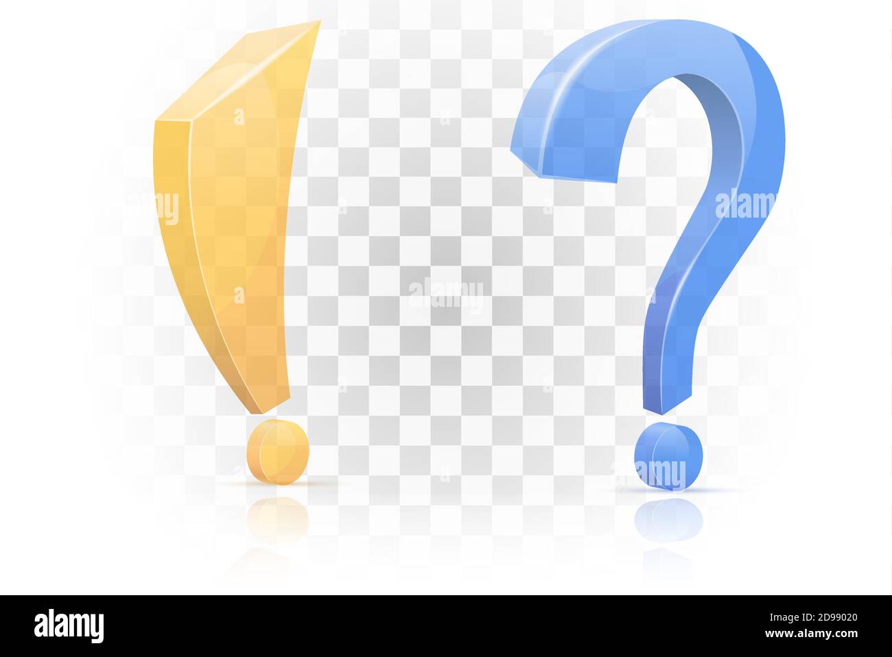 icon exclamation and question mark sign graphic elements for design ...