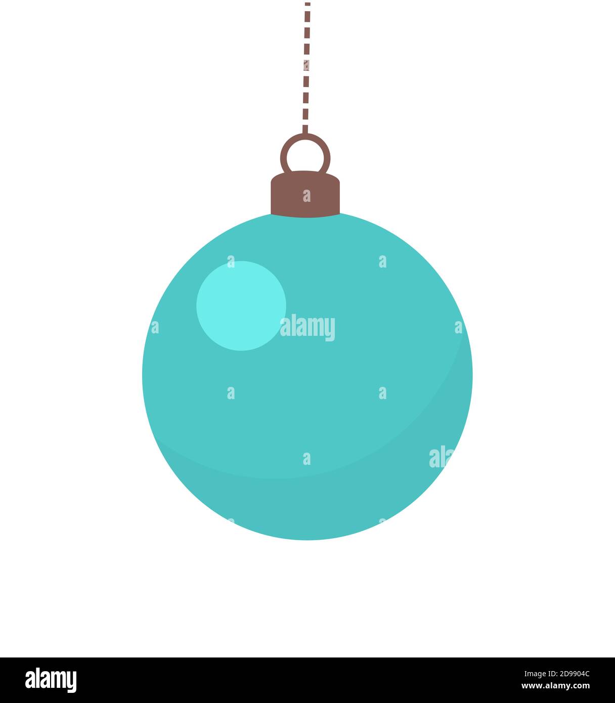 Blue Christmas bauble. Vector illustration Stock Vector Image & Art - Alamy