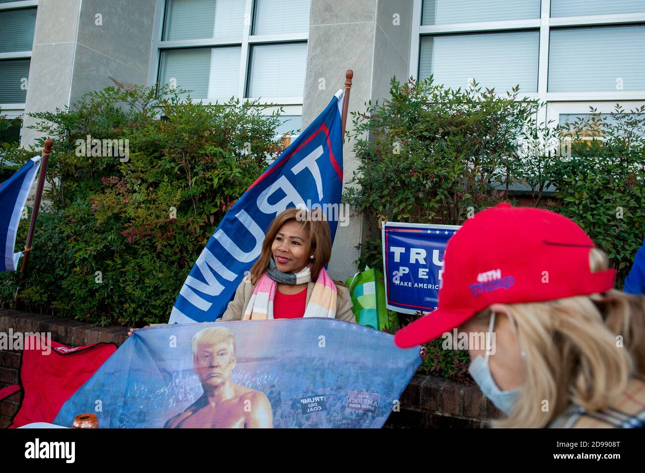 Isabel Stevenson (left) and Ellen Terry Casper (right) join other Trump ...