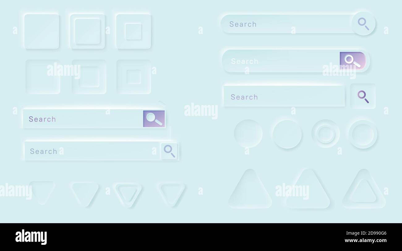 Neumorphism hi-res stock photography and images - Alamy