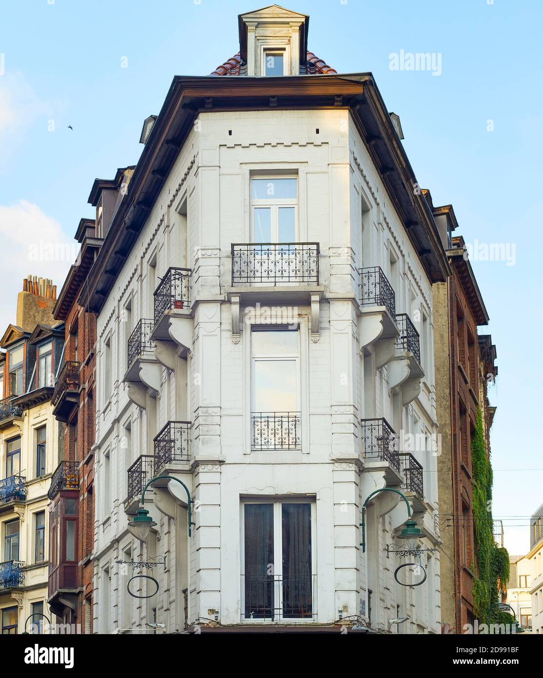 Beautiful Brussels Old Town street architecture. Belgium Stock Photo ...