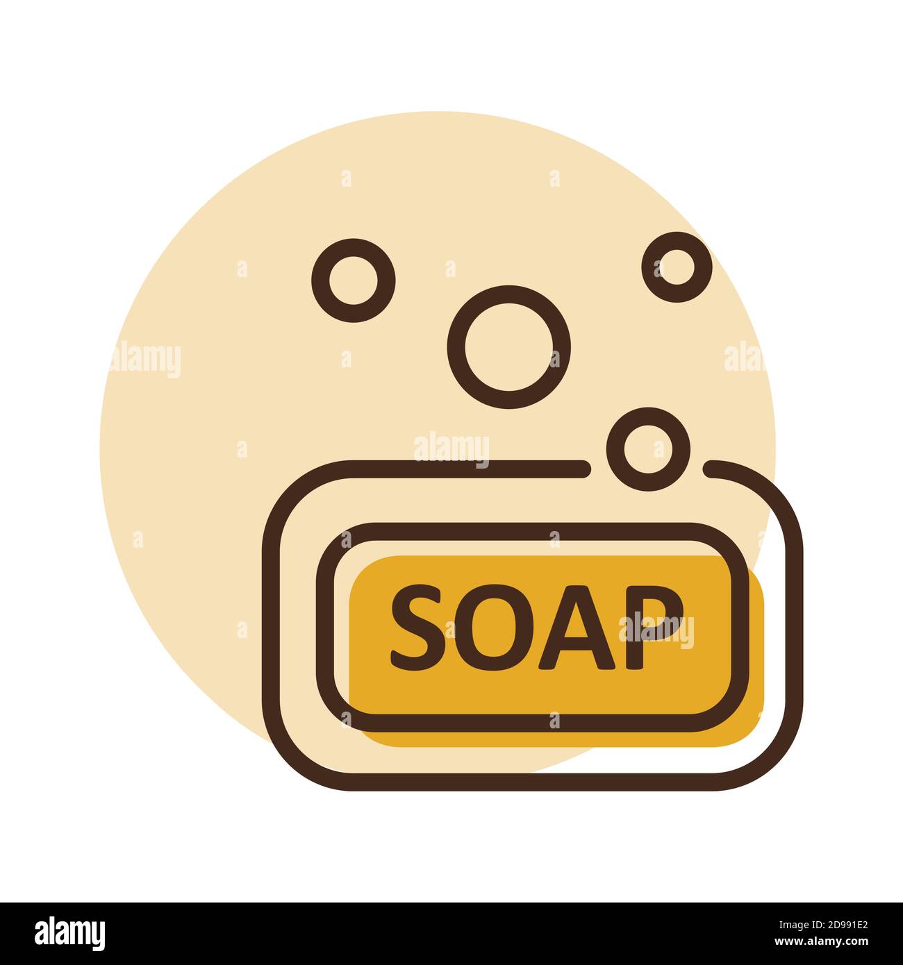 Soap vector icon. Hygiene sign. Graph symbol for medical and household ...