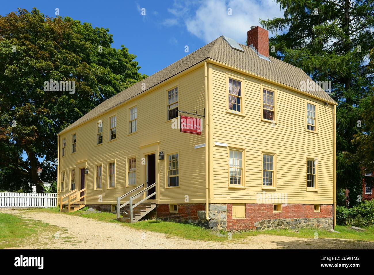 Hough House at Strawbery Banke Museum in Portsmouth, New Hampshire, USA ...