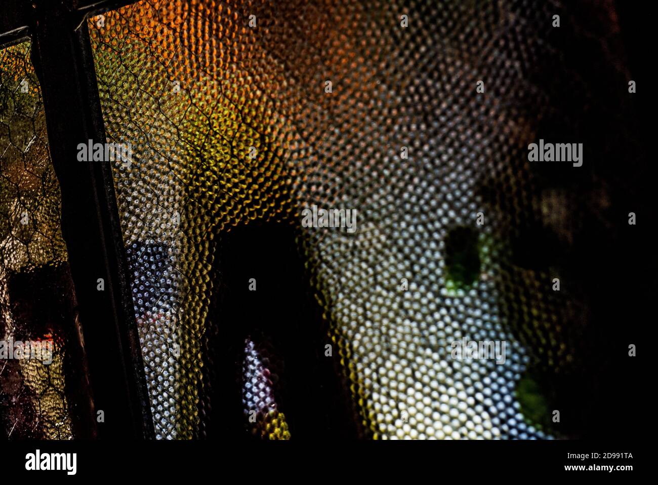 Letters on glass Stock Photo - Alamy