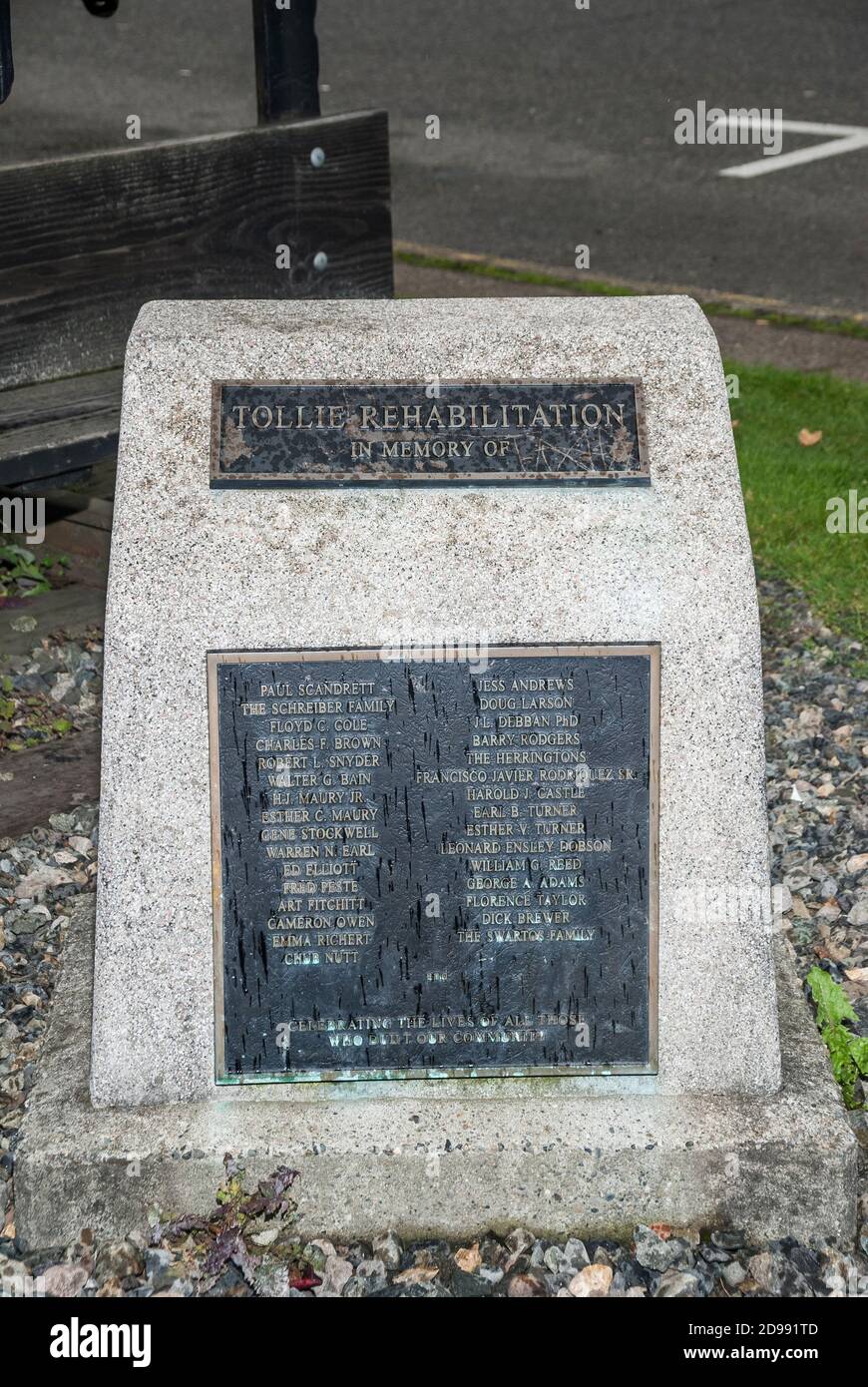 Concrete Memorial Plaques Bronze Memorial Plaque With Ground Stake