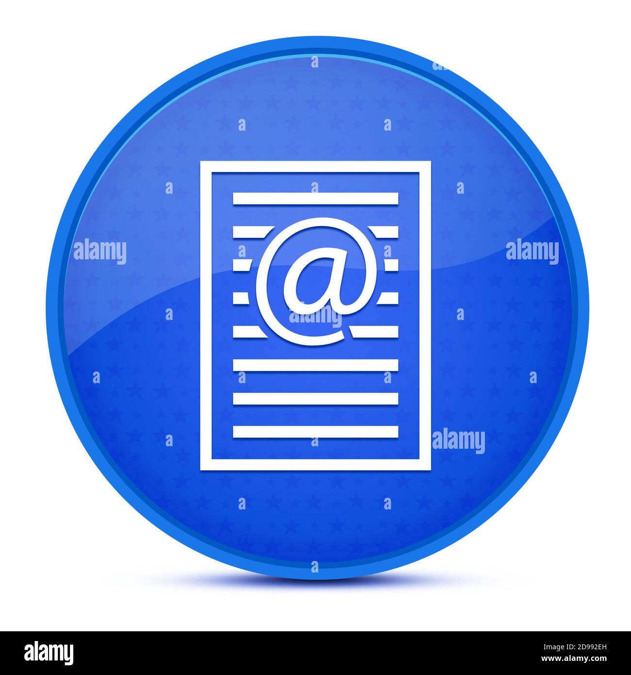 Email address page aesthetic glossy blue round button abstract ...