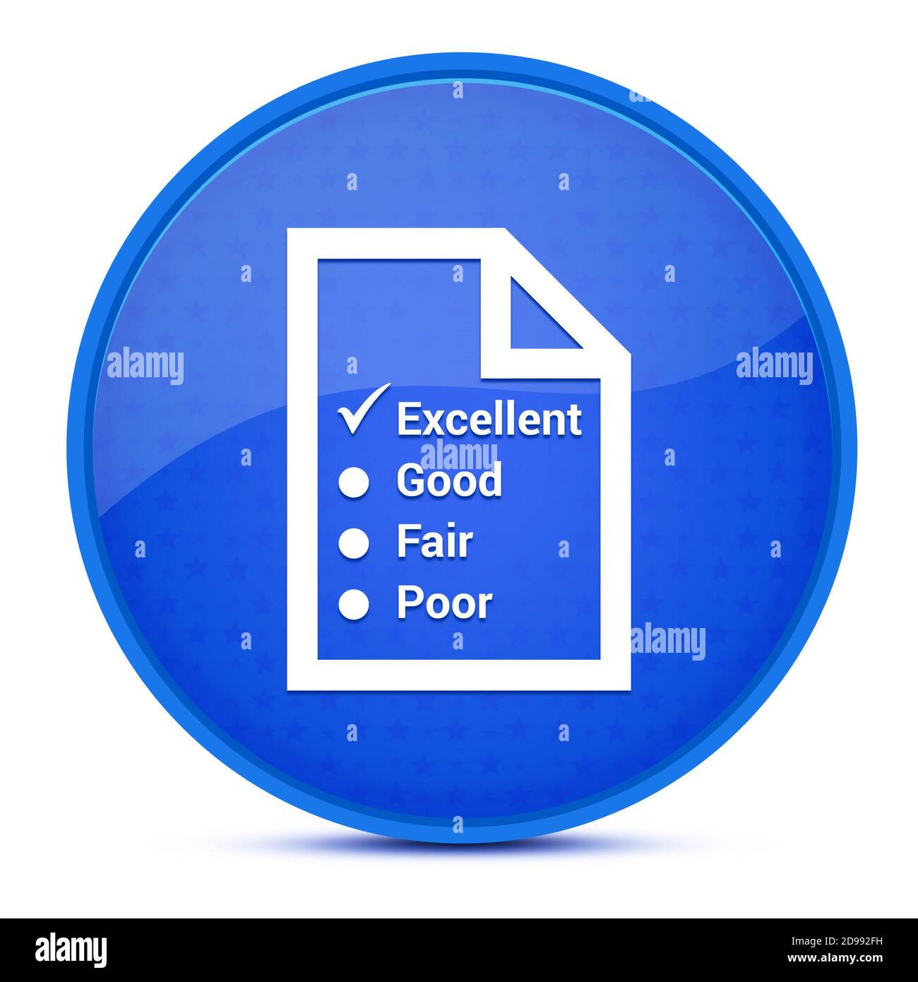 Survey (questionnaire icon) aesthetic glossy blue round button abstract ...