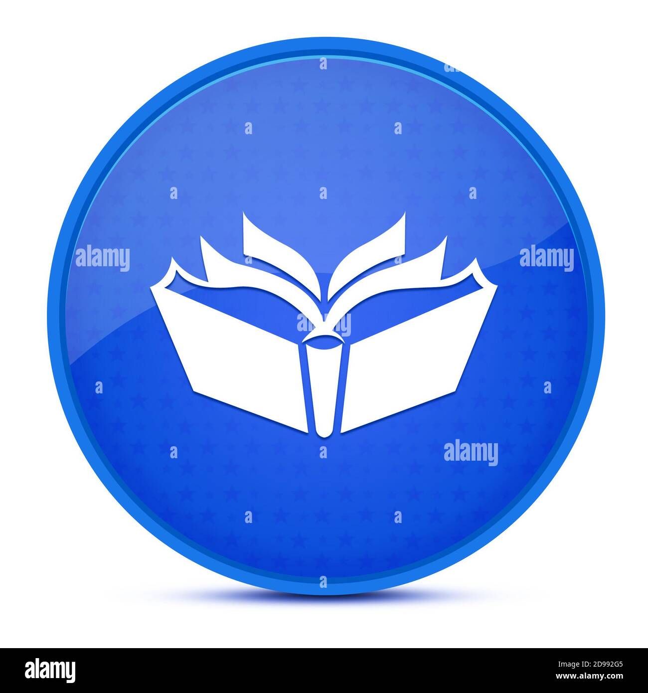 Translation aesthetic glossy blue round button abstract illustration ...