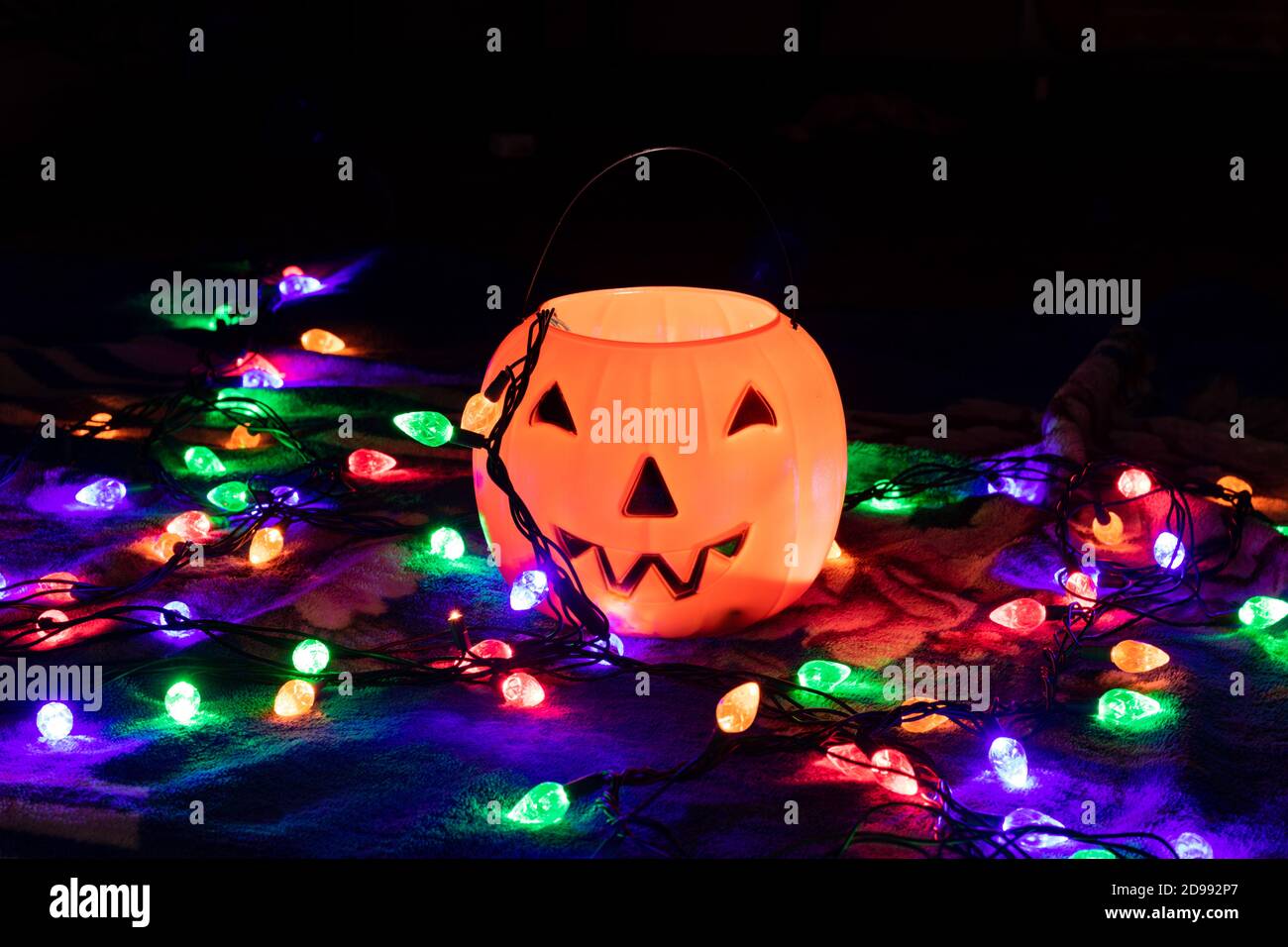 Illuminated halloween decoration hi-res stock photography and images ...