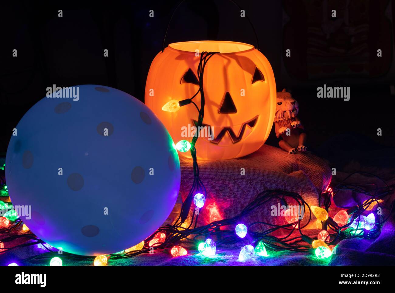 Illuminated halloween decoration hi-res stock photography and images ...