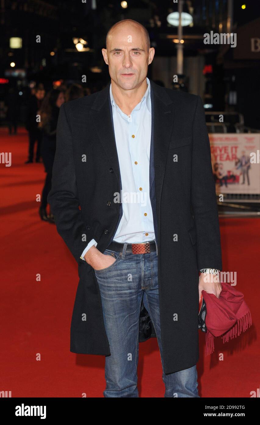 Mark Strong attends the UK film premiere of "I Give It A Year" at Odeon ...