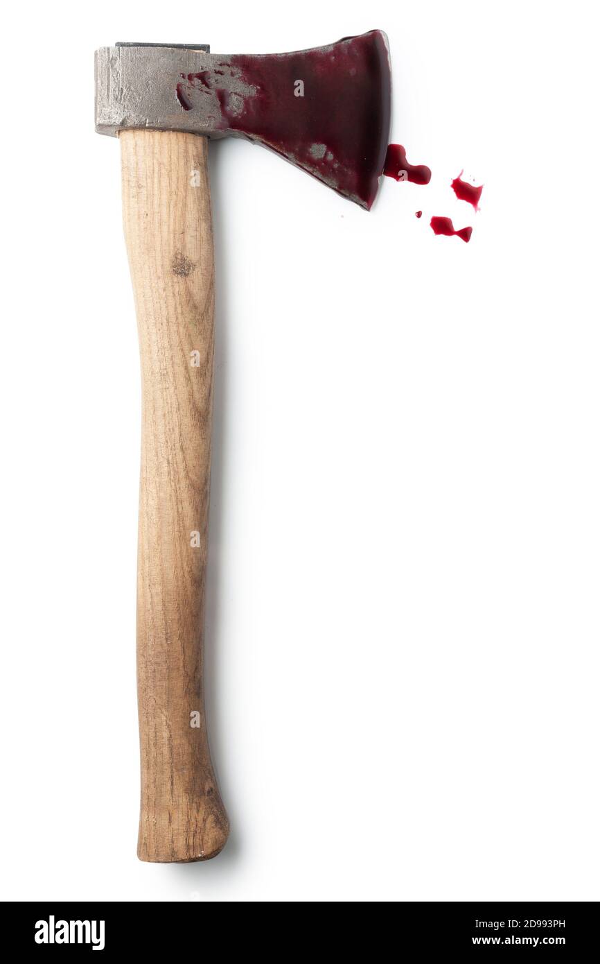 Bloody ax Cut Out Stock Images & Pictures - Alamy