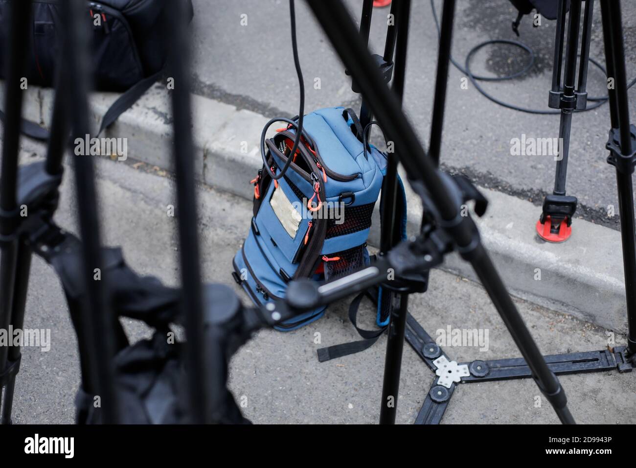 Live video transmission and live streaming equipment in a backpack used ...
