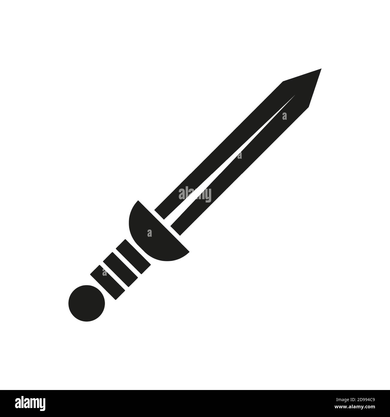 sword icon element of weapon icon for mobile concept and web apps. Thin ...