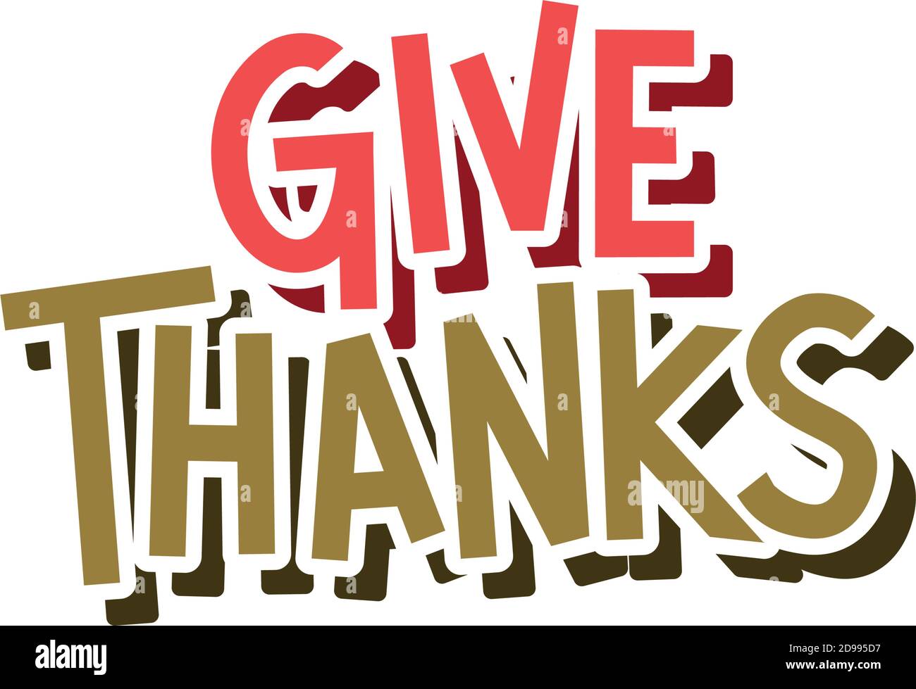 give thanks lettering vector design Stock Vector Image & Art - Alamy